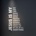 Jesus is My, Religious Wall Sign, Christian Wall Words, Church ...