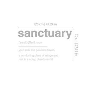 Sanctuary Definition Sign - SKU:SADF - Etsy