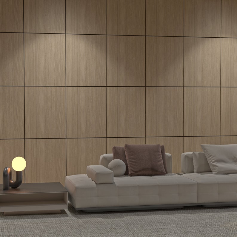Light Wood Decorative Panels, 3D Wall Cladding, Accent Wall Design ...