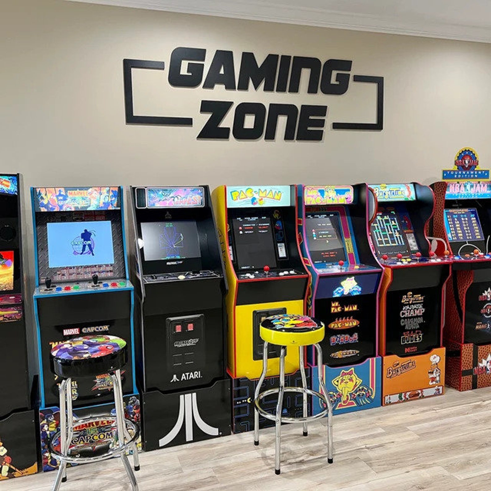 Gaming Zone 3D Wall Decor Video Games Sign Gameroom Sign - Etsy