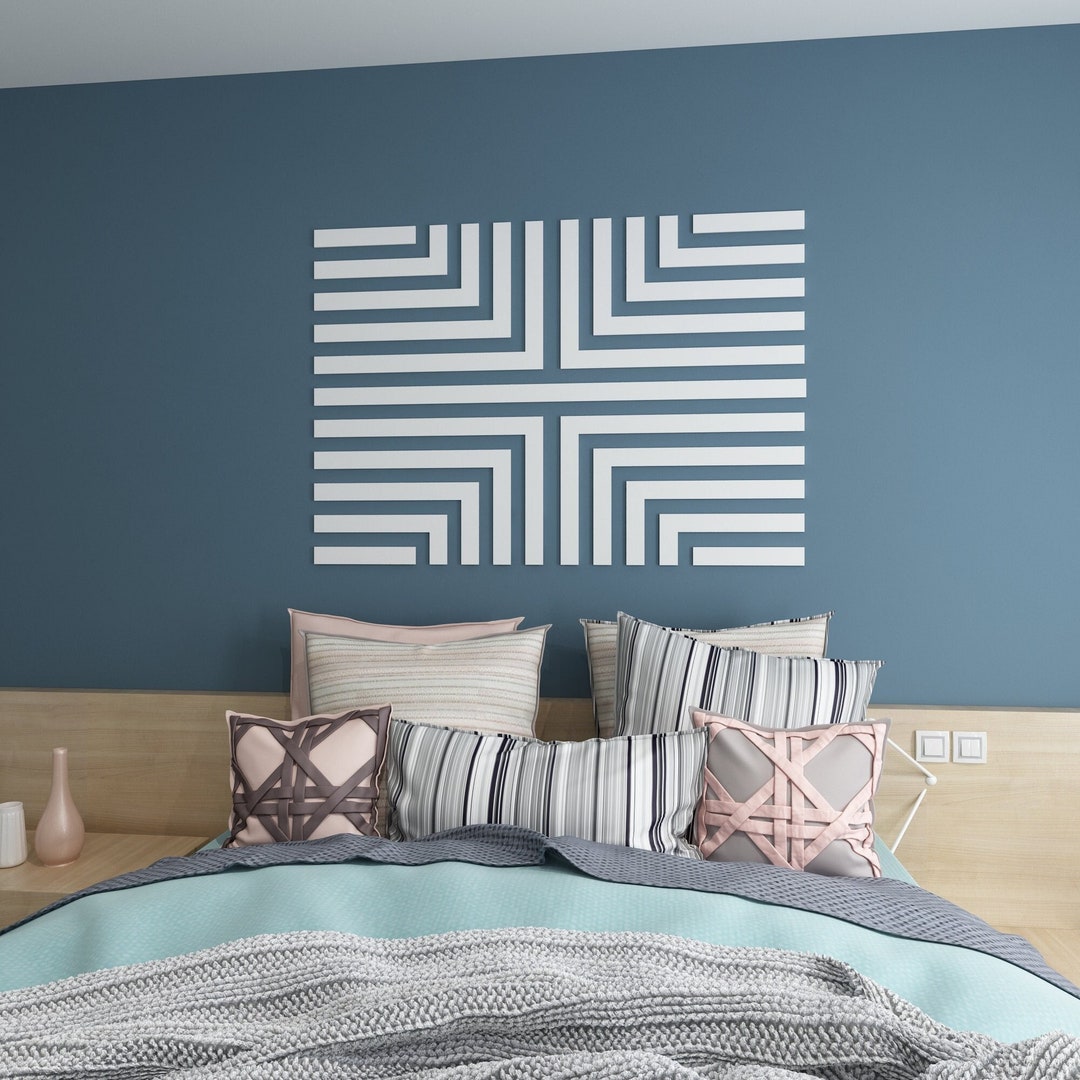 3D Wall Panels, Mid Century Modern Decor Panels, Geometry Style, Home ...