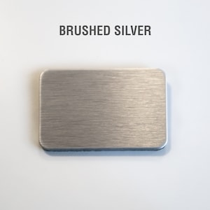 Backsplash Brushed Silver, Kitchen Wall Decor, Large Backsplash, Faux ...