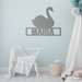 Swan Wall Sign Wall Hanging Custom Name Sign Ballet - Etsy