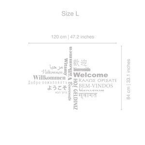 Welcome Typography - Welcome Wall Sticker - Welcome Wall Decal - Office ...
