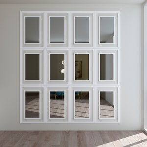 PVC and Mirror Wall Panels, Rectangular Decorative Wall Mirror, Home ...