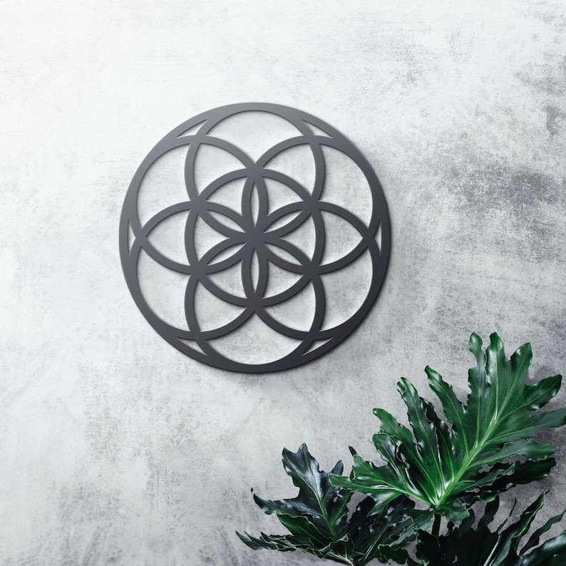 Seed of Life Wall Art Wall Decoration Sacred Geometry Home | Etsy