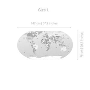 Round World Map, World Map, Office, Map Decals, World Map Decals, Wall ...