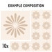 Soft Terracotta Tile Decals, Beige Boho Flower Tile Stickers, Peel ...