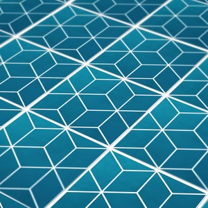 Blue Modern Tile Stickers, Mosaic, Suitable for Wall and Floor ...