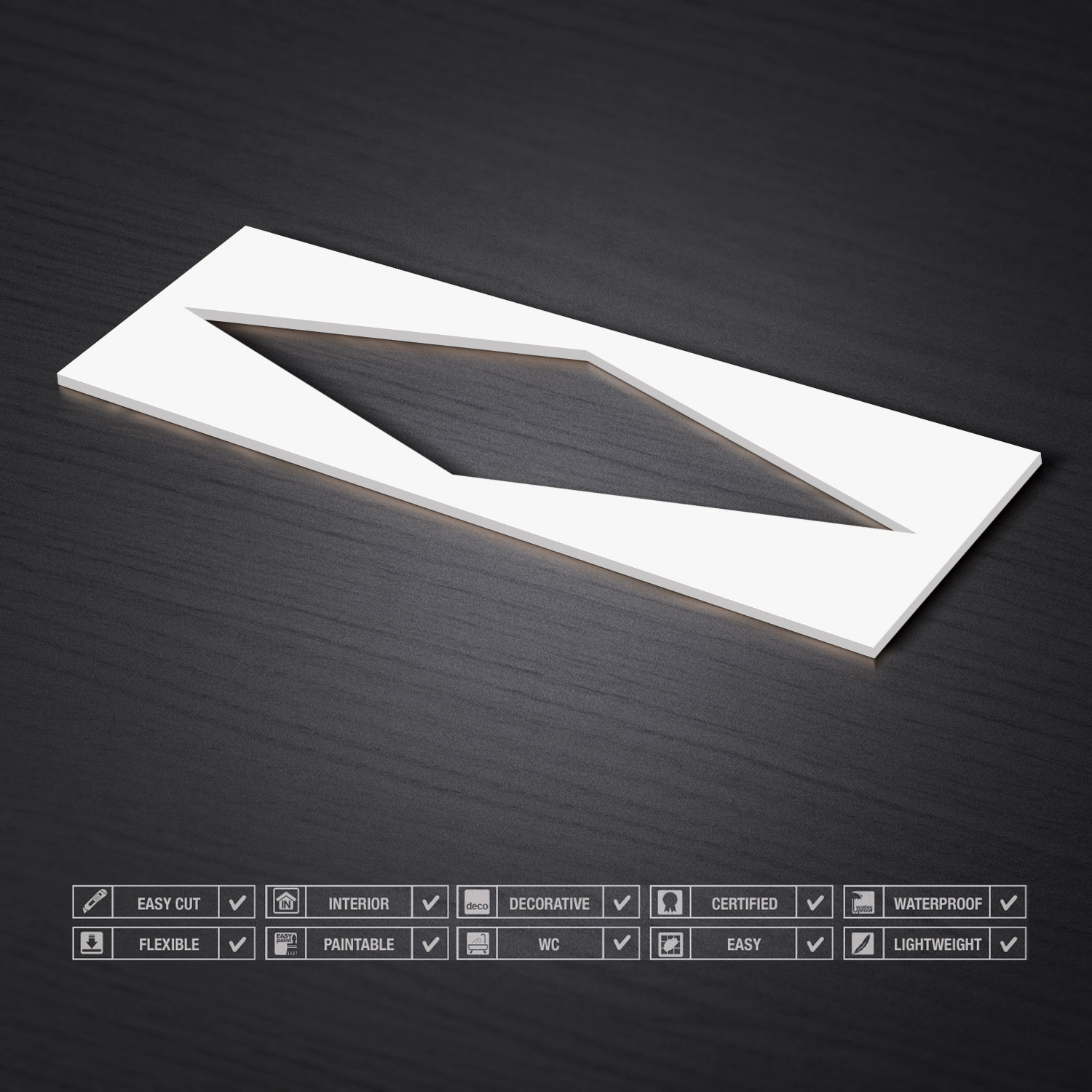 Rectangular Wall Panel - Wall Paneling - 3D Panel - 3D Wall Panels ...