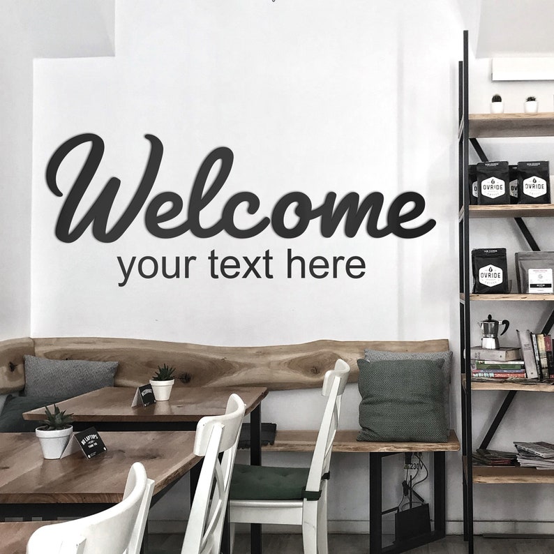 Welcome Custom Sign 3D Wall Decor Waiting Room Sign Wall - Etsy