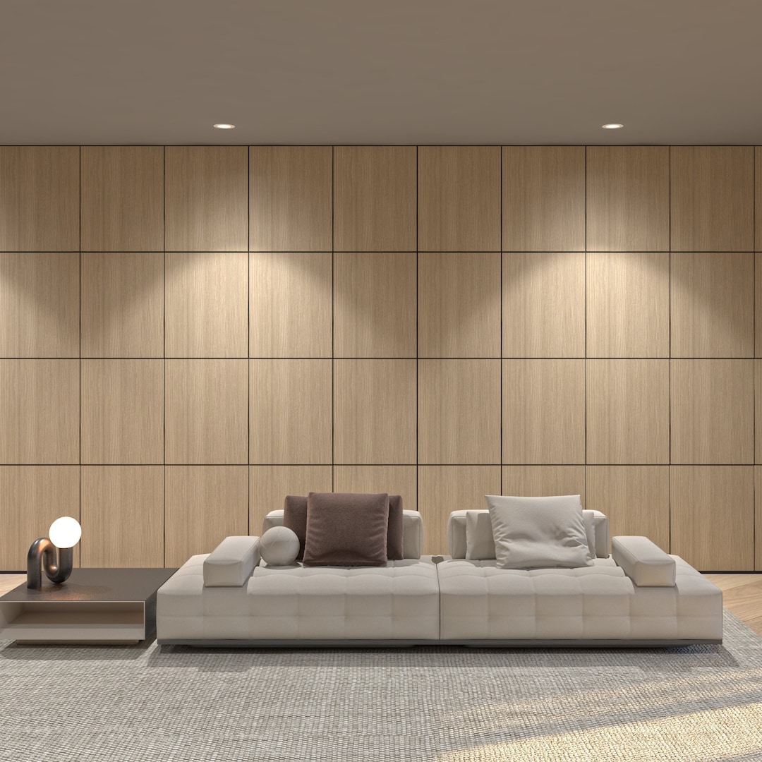 Light Wood Decorative Panels, 3D Wall Cladding, Accent Wall Design ...