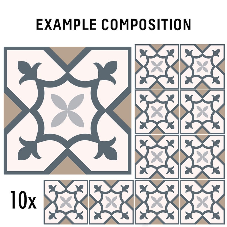 Cairo Tile Stickers Floor Self Adhesive Vinyl Stickers Tiles - Etsy