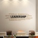 Leadership Sign, Office Decor, Leader Quote Office Vinyl Decor ...