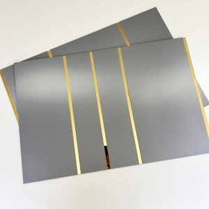 Grey and Gold Mirror Decorative Panels, 3D Wall Panels, Pack of 8 or 16 ...
