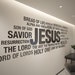 Jesus Wordcloud, Religious Wall Sign, Christian Wall Words, Church ...