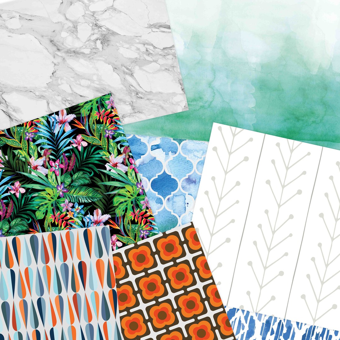 Adhesive Fabric Mural Samples - Etsy