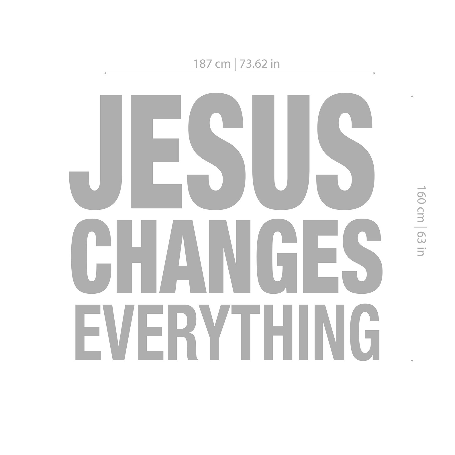 Jesus Changes Everything Faith Sign God 3D Letters - Etsy