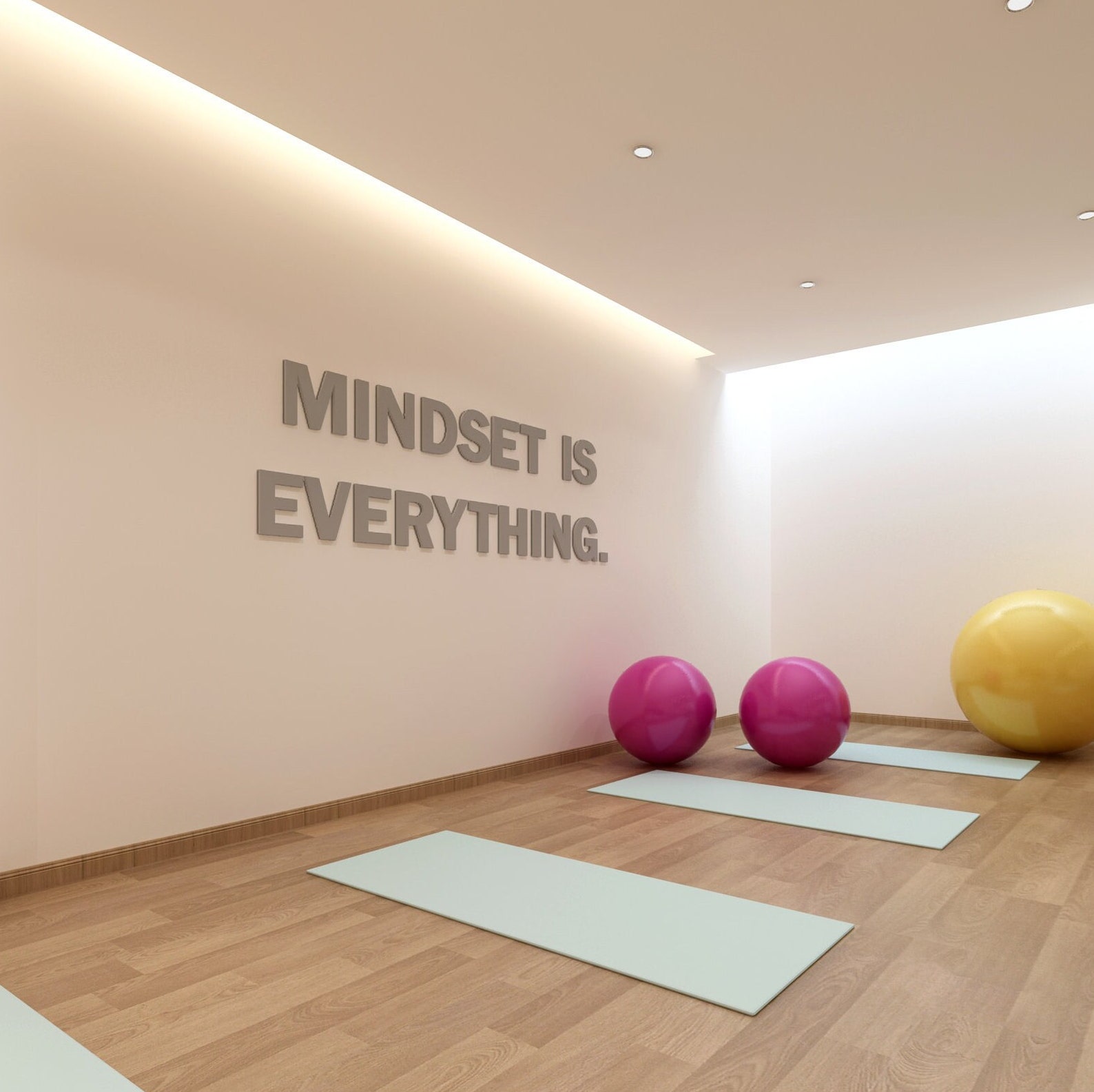 Mindset is Everything, Office Wall Decor Quote, Office Wall Sign ...