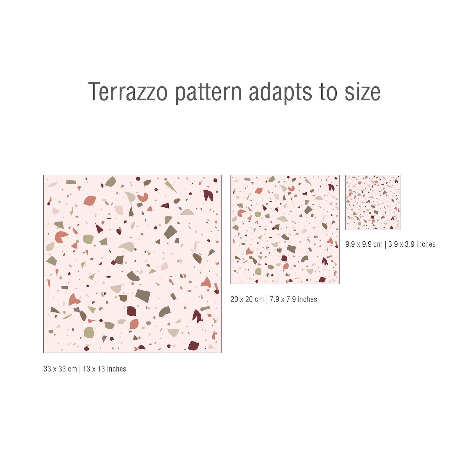 Red White Terrazzo Tile Stickers, Peel & Stick, Tiles for Kitchen ...