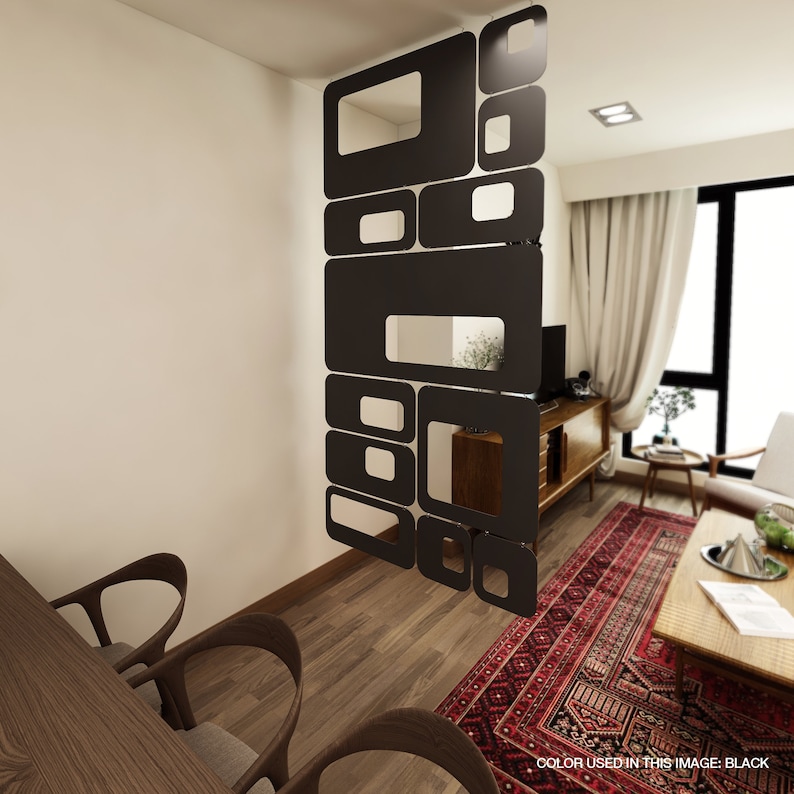 Retro 70s Decor - Modular Wall Panels Screen - Mid Century Home - Room ...