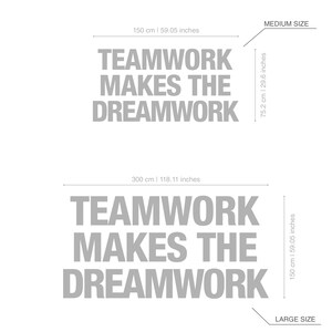 Teamwork Makes the Dreamwork, 3D Office Wall Art, Meeting Room Wall ...