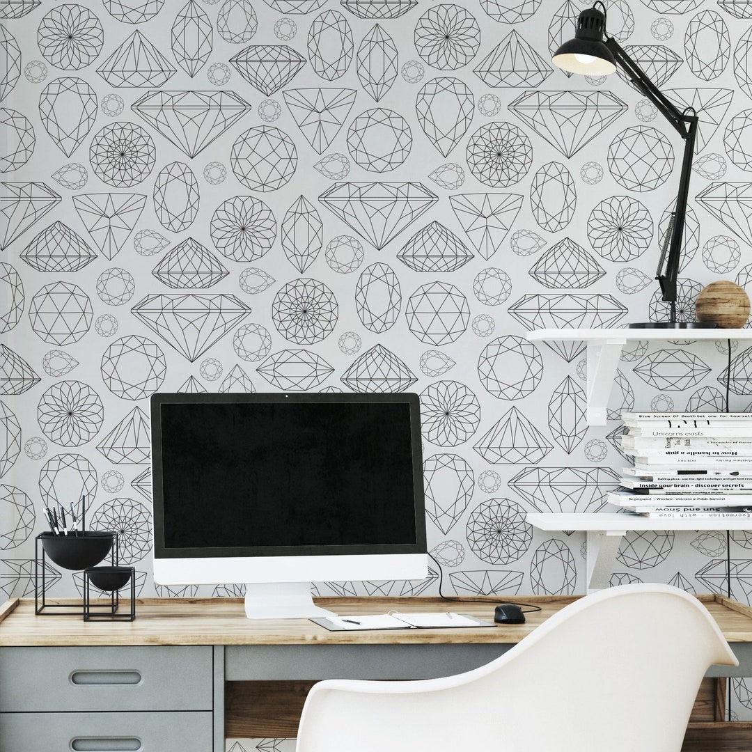 Diamonds Wall Mural Wall Decals Stickers Alternative - Etsy