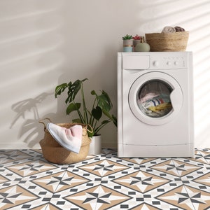 Larache Pattern Tile Stickers, Vinyl Waterproof Removable Sticker ...