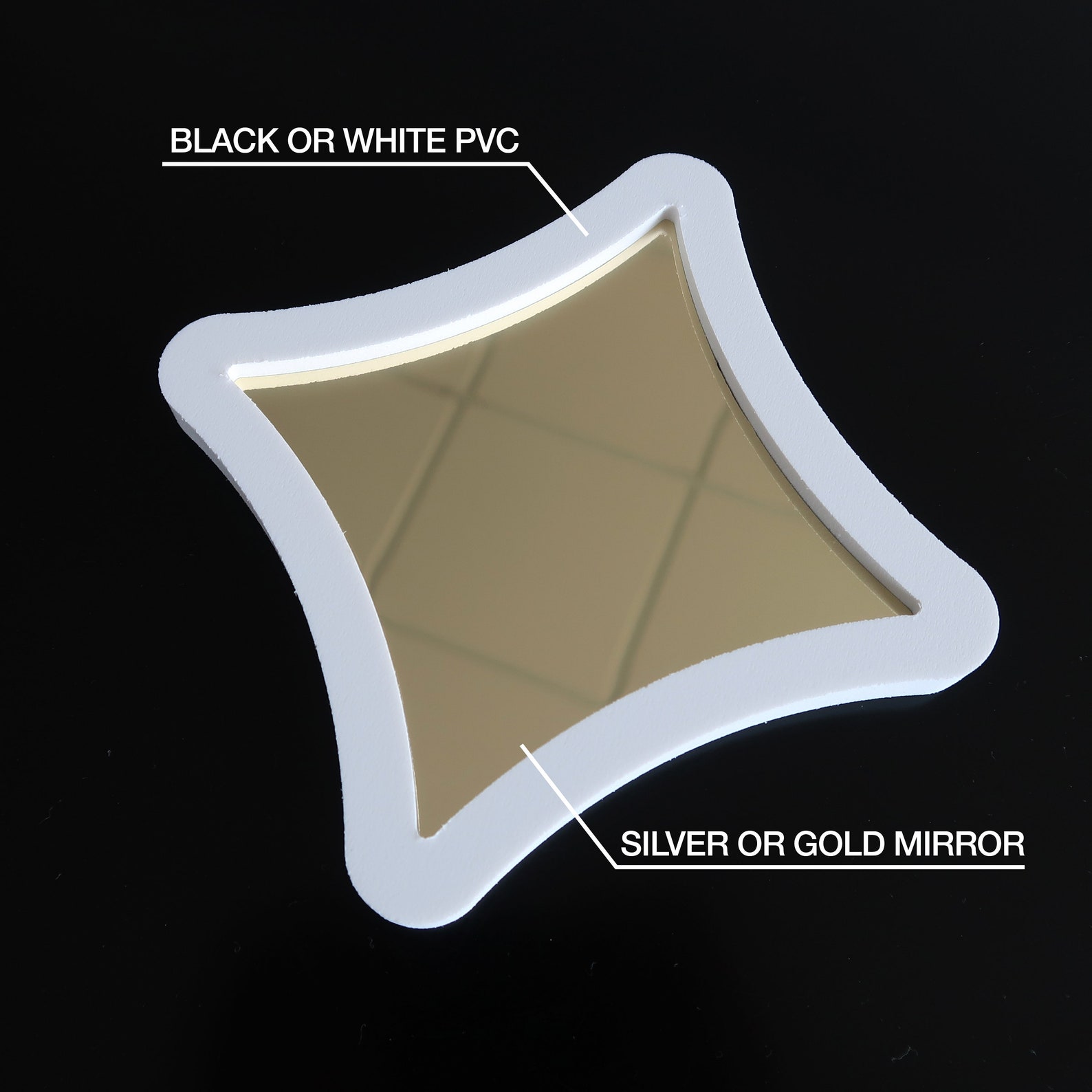 Stars PVC and Mirror Wall Panels 3D Mirrored Star Aesthetic - Etsy