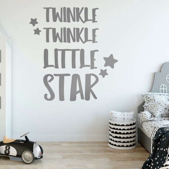 Twinkle Twinkle Little Star Wall Art Kids Room Kids | Etsy