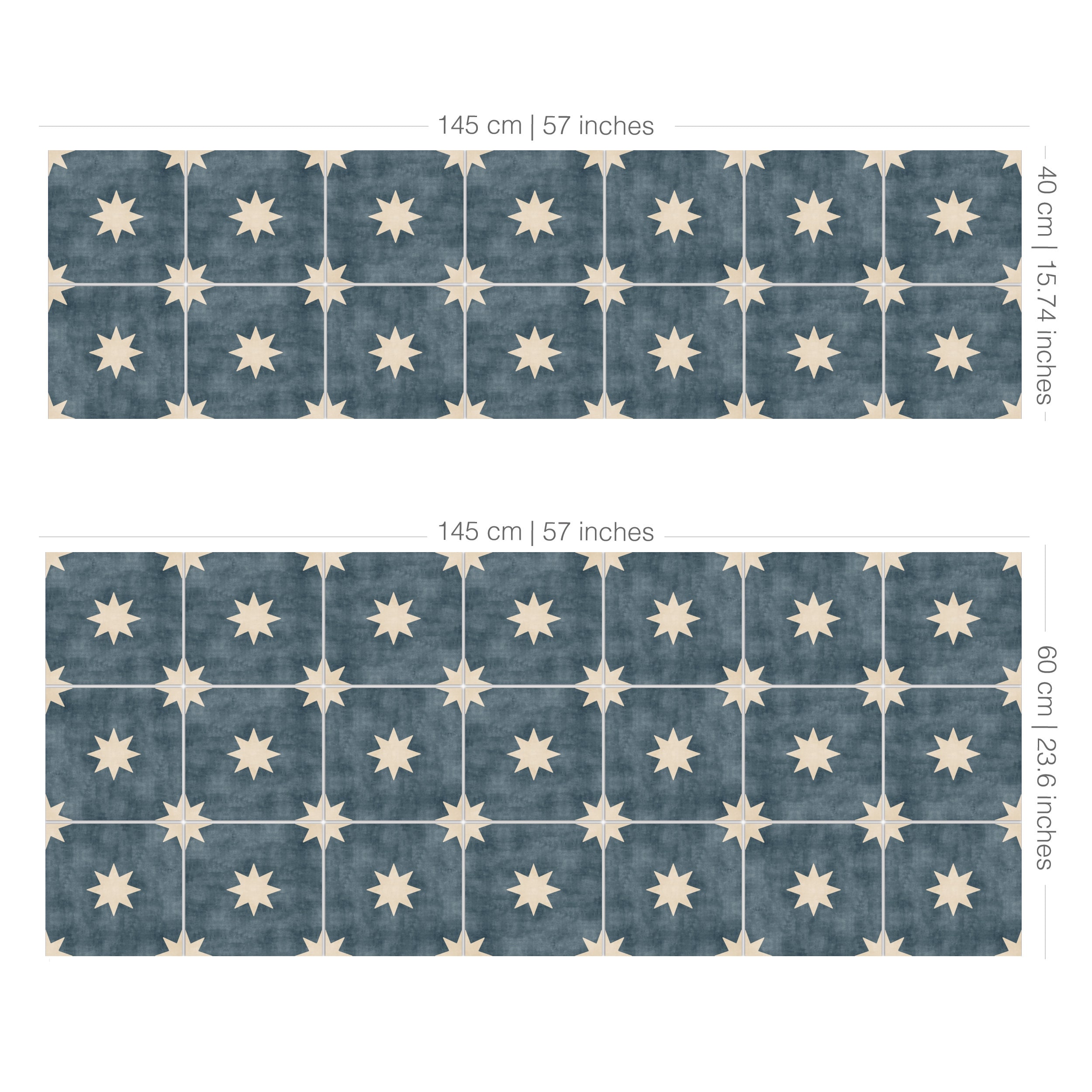 Stars Backsplash Decals - Vinyl Self Adhesive - Crédence Adhésive ...