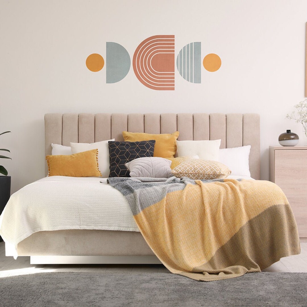 Abstract Wall Decal, Boho Color Block Wall Decals, Color Blocking ...