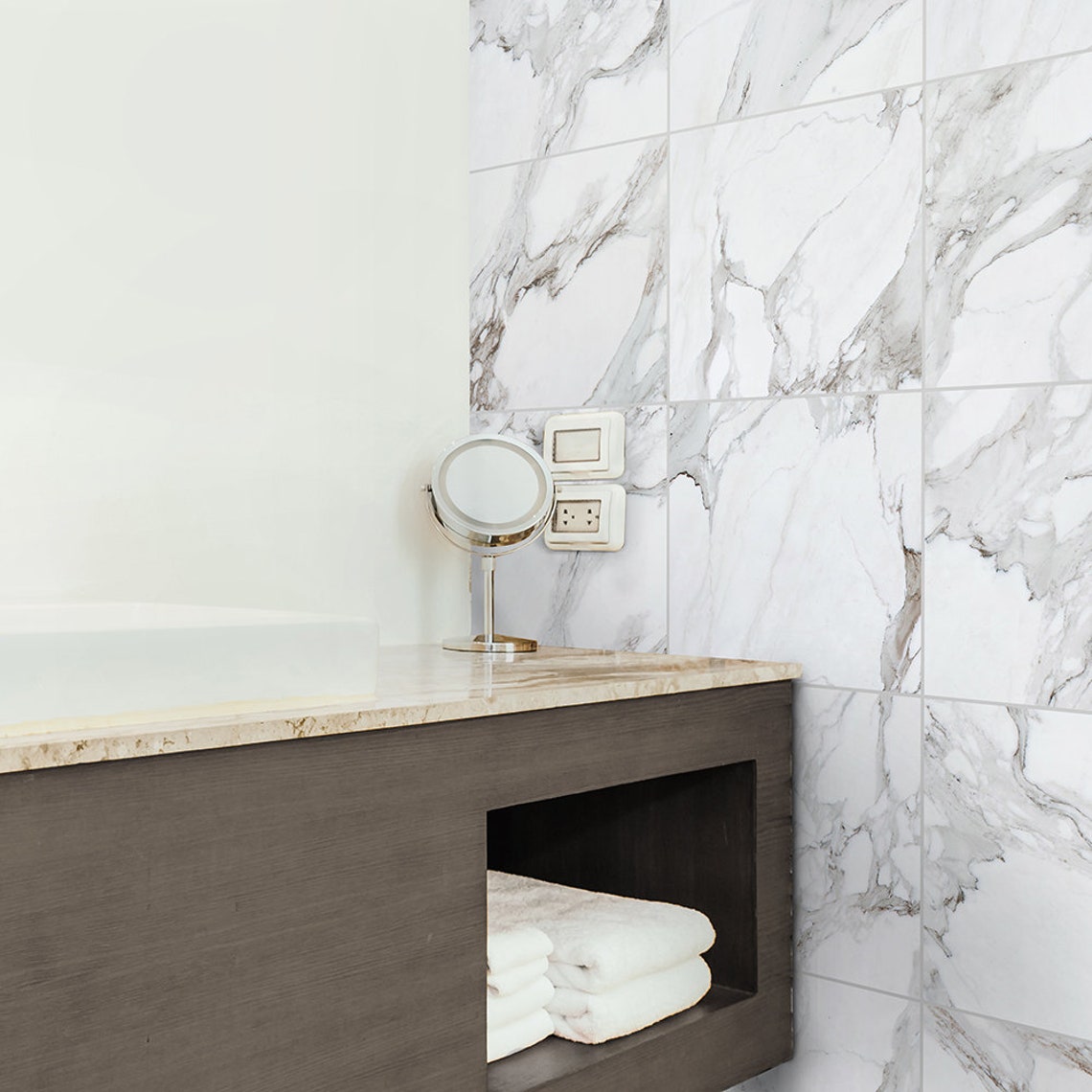 Classic White Marble Tile Sticker Suitable Wall & Floor - Etsy Australia