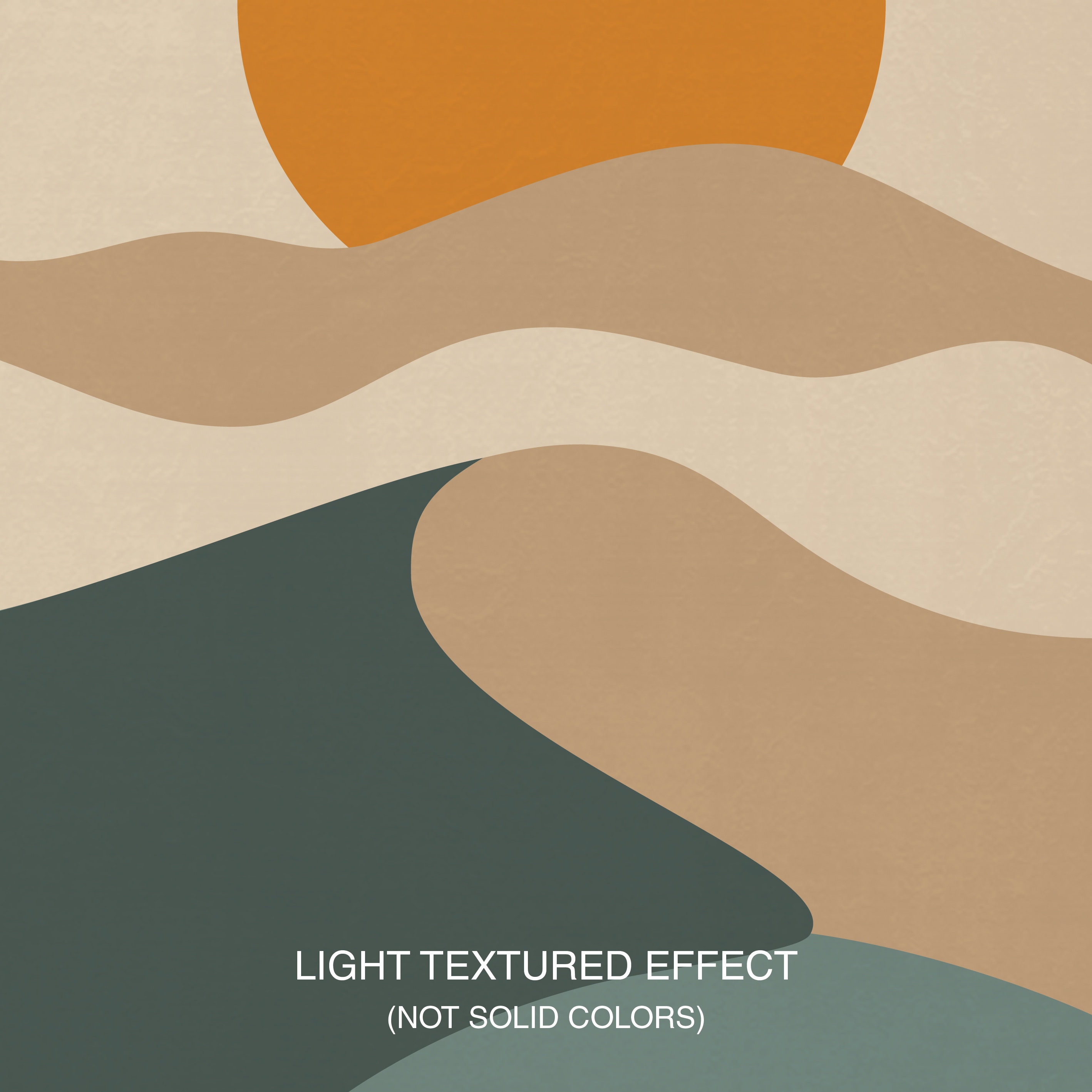 Boho Sunset Wall Decal Mountains Wall Decal Abstract - Etsy