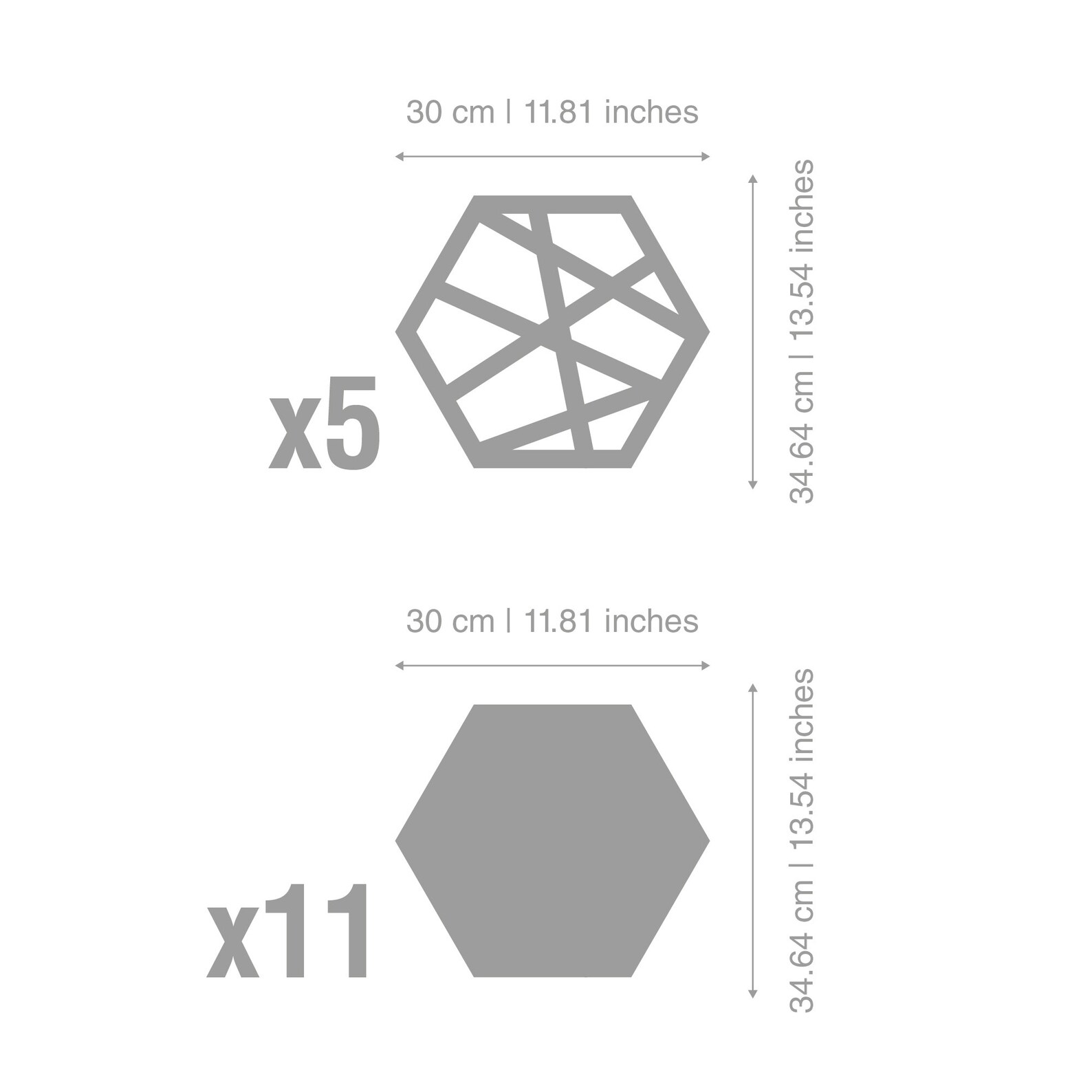 Hexagons Wall Panels 3D Wall Decor Polygon Wall Art - Etsy