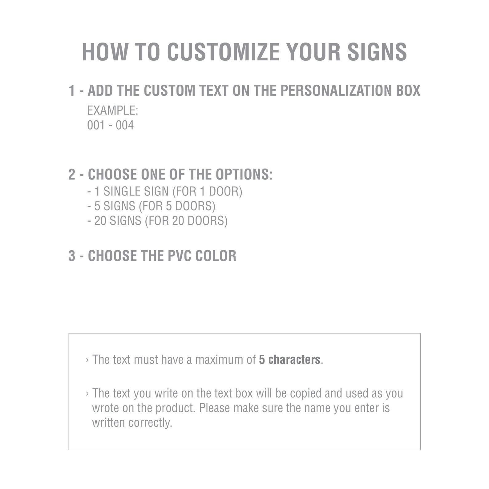 Brushed Aluminum Signs With Numbers Custom Door Sign Numbers - Etsy