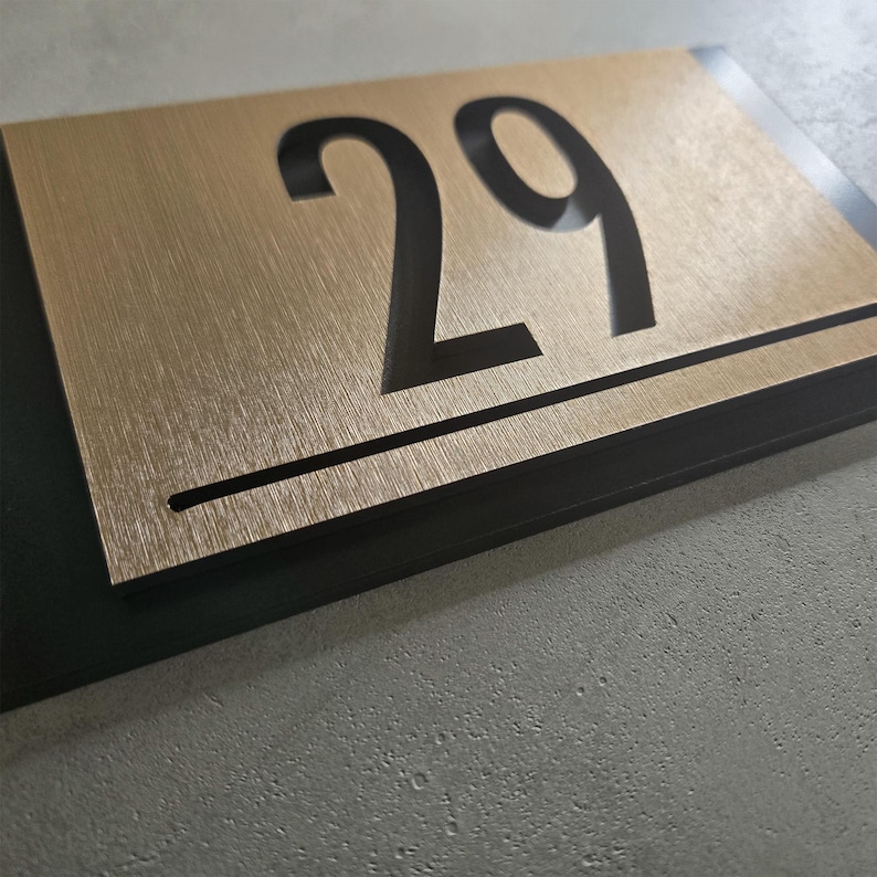 Custom Number Door Plaque, Office Door Number Plate, Condo Room Numbers ...