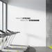 Walk in Strong, Walk Out Stronger - Gym Decal - Fitness Wall Decal ...