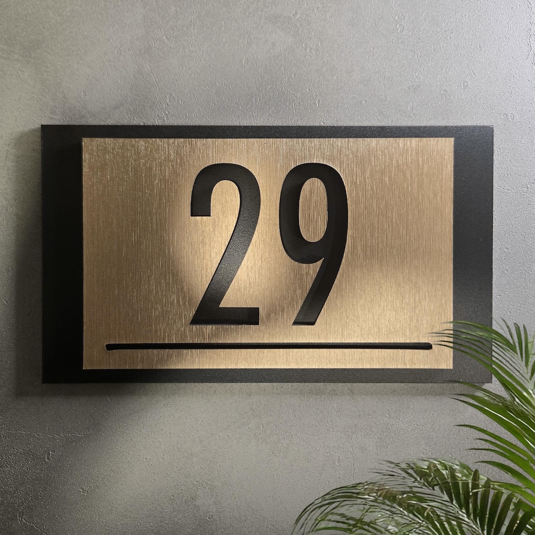 Custom Number Door Plaque, Office Door Number Plate, Condo Room Numbers ...