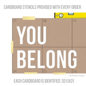 You Belong Here Sign, 3D Quote Letters, Inspirational Quotes, Mental ...