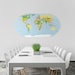 Round World Map, World Map, Office, Map Decals, World Map Decals, Wall ...
