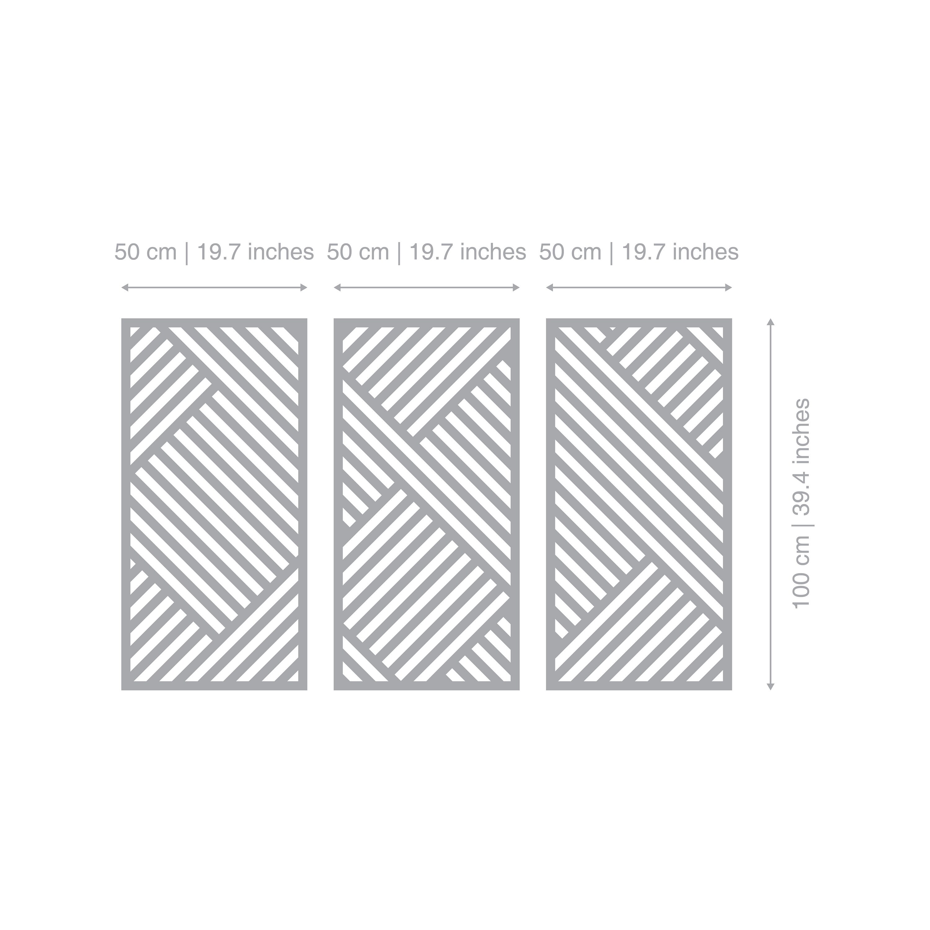 3D Geometric Wall Art Set, Wall Hanging, Mid Century Modern Wall Art ...
