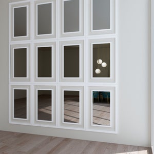 PVC and Mirror Wall Panels, Rectangular Decorative Wall Mirror, Home ...