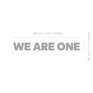 Office Wall Teamwork Inspiration - Dimensional Letters - We Are One ...