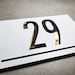 White Number Plaque, Custom Door Sign, Room Number Sign, Condo Unit ...