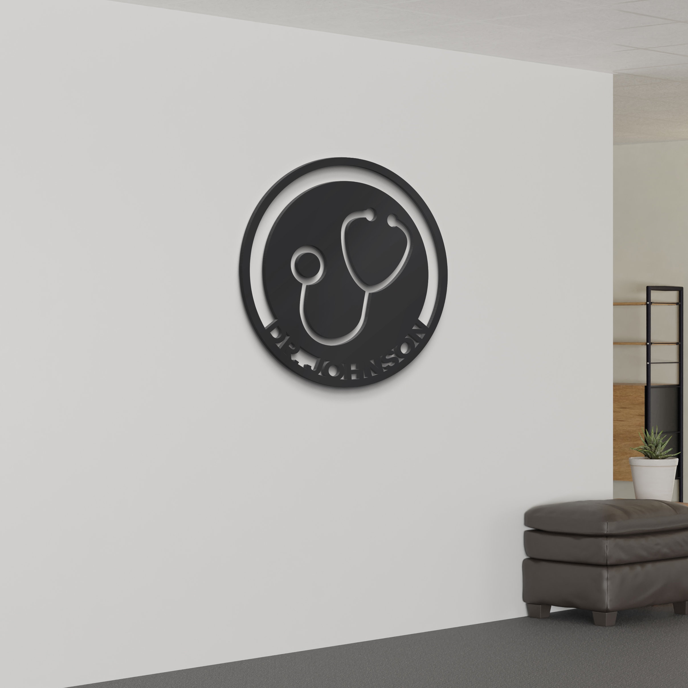 Custom Clinic Medical Wall Decor, Reception Desk Logo, 3D Business Sign ...