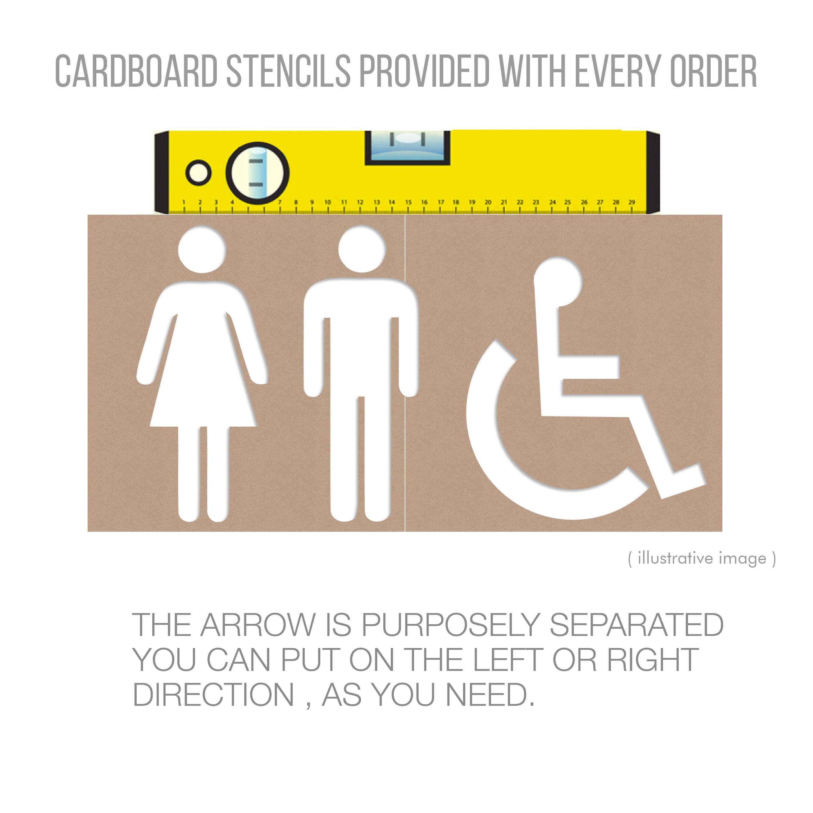 Toilet Sign Toilet Door Sign Toilet Direction Bathroom | Etsy