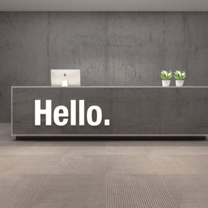 Hello, Office, Wall, Art, Decor, 3D, PVC, Typography, Inspirational ...