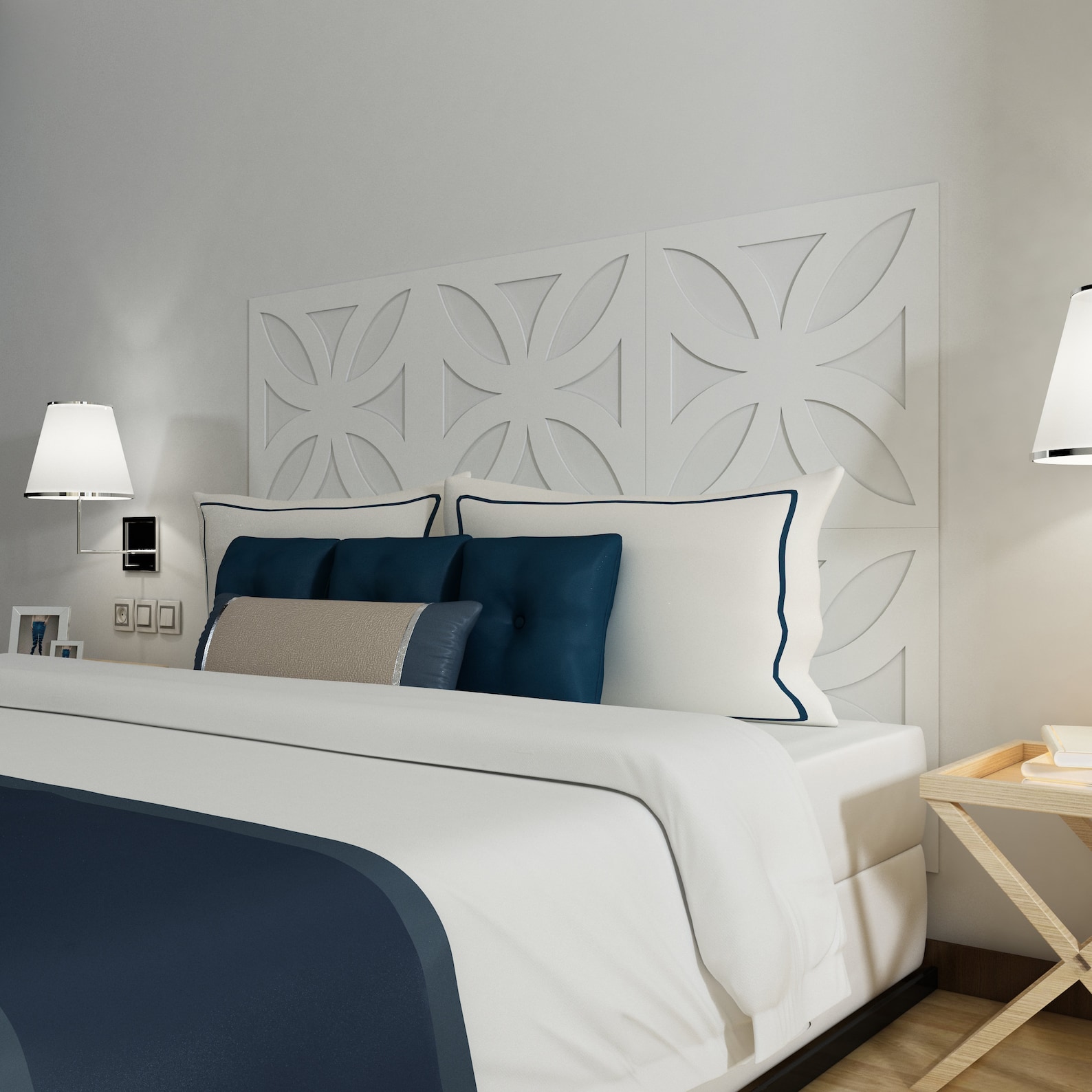 Headboard Wall Decor, Decorative Wall Panels, Wall Paneling, Panele ...