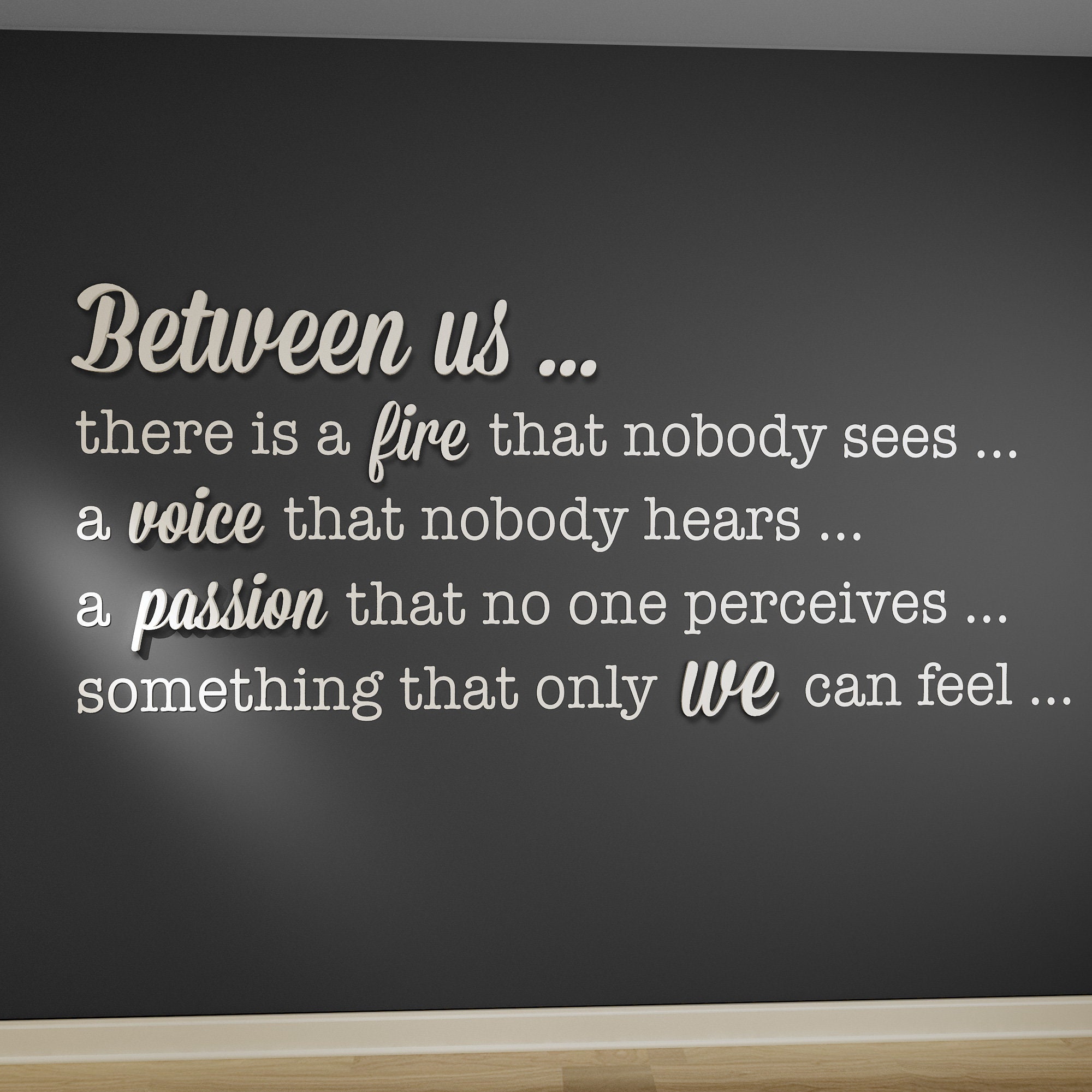 Our Love, Our Connection, Our Fire, Passion, Between Us - SKU:BETWE ...